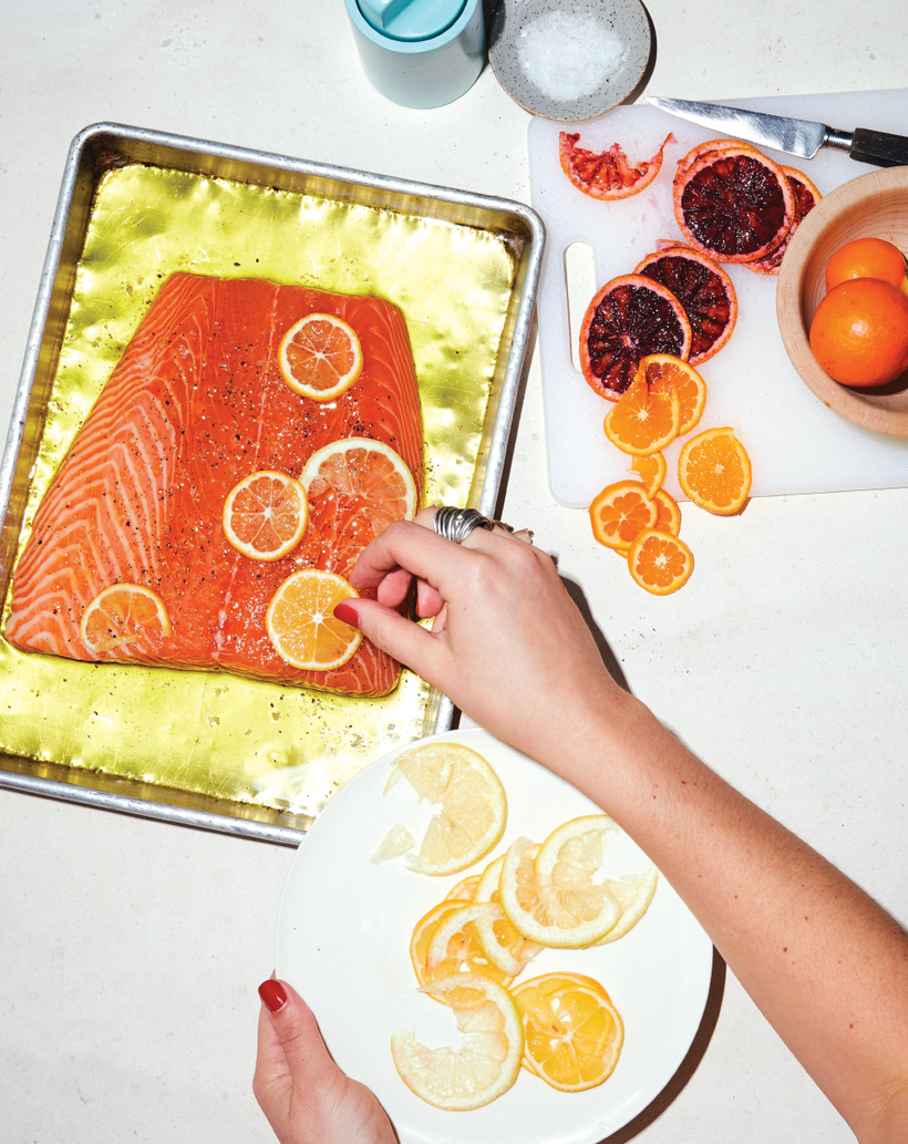 Slow Salmon with Citrus and Herb Salad - Alison Roman